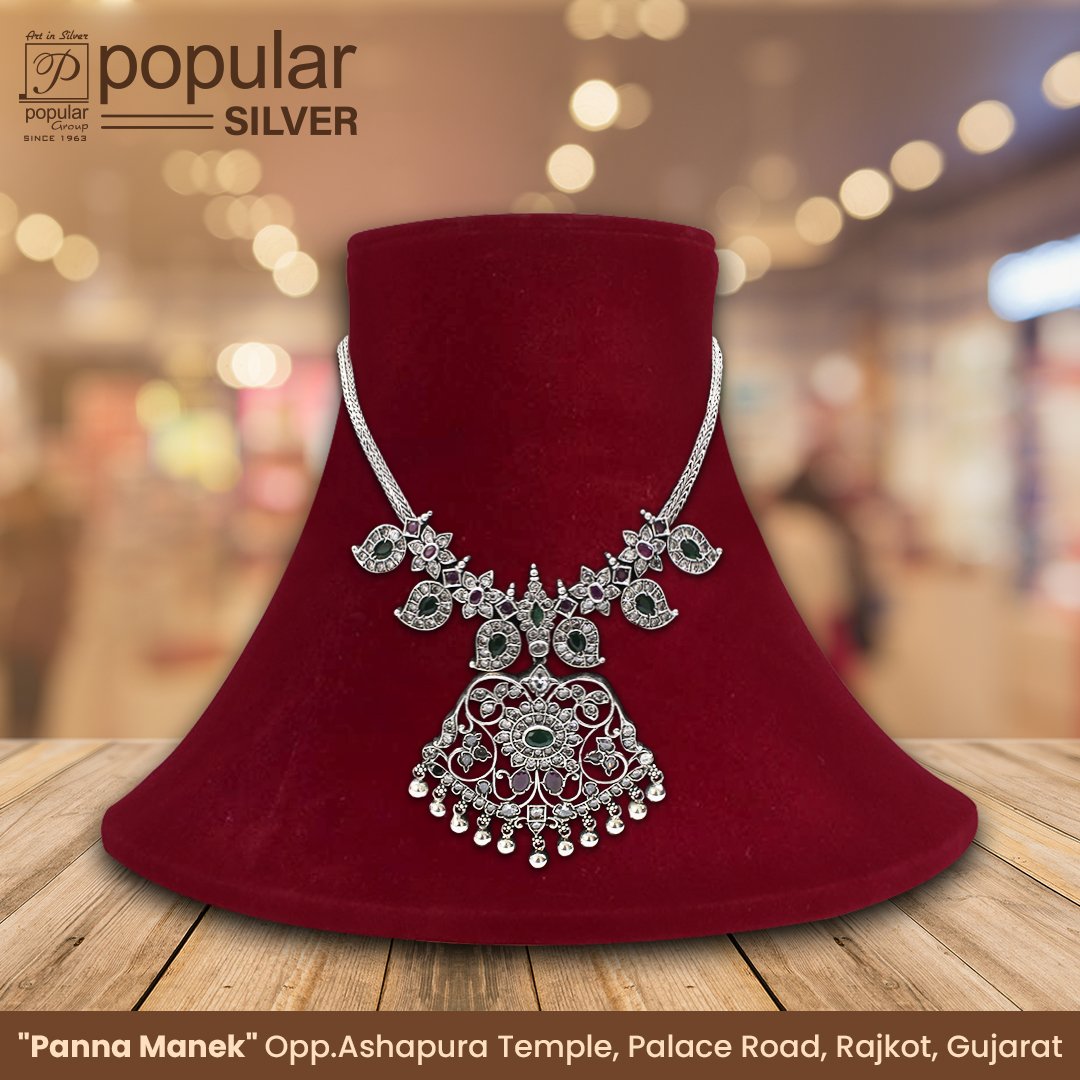 Traditional Neck Piece - Popular Silver